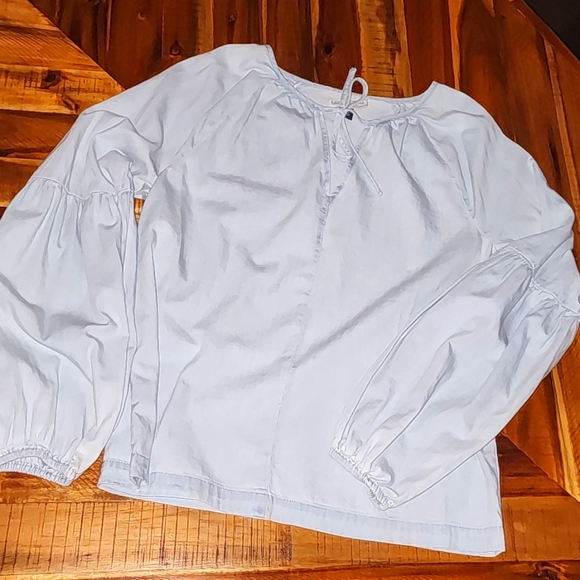 Universal Thread | Tops | 25 Universal Thread Denim Puff Sleeve ...